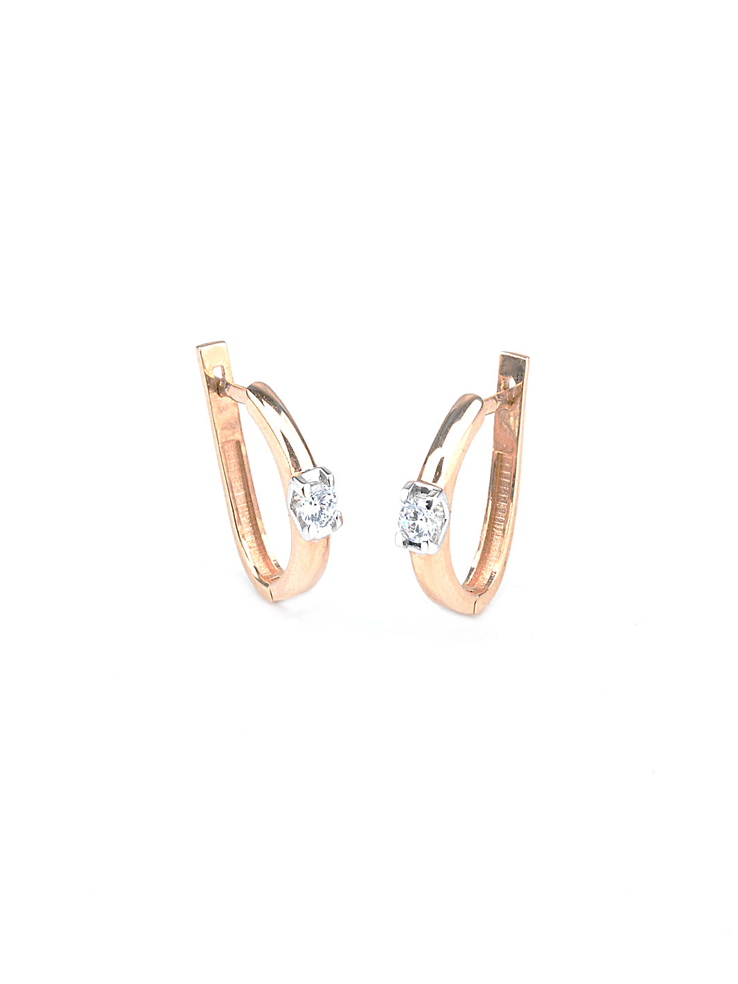 Zelta auskari ar cirkoniem (S). – BALTZELTS